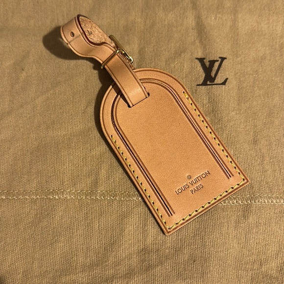 Louis Vuitton | Bags | Louis Vuitton Leather Luggage Tags | Poshmark